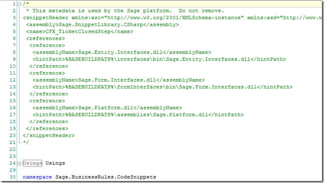 Adding An Assembly Reference To Code Files In The Saleslogix Application Architect Customer Fx