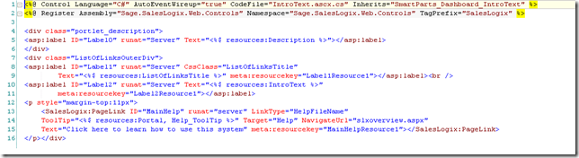 Modifying the SalesLogix Web Client Welcome Page | Customer FX